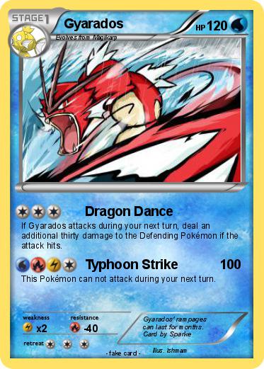 Pokémon Gyarados 687 687 - Dragon Dance - My Pokemon Card