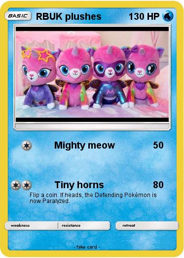 Pokémon RBUK plushes - Mighty meow - My Pokemon Card