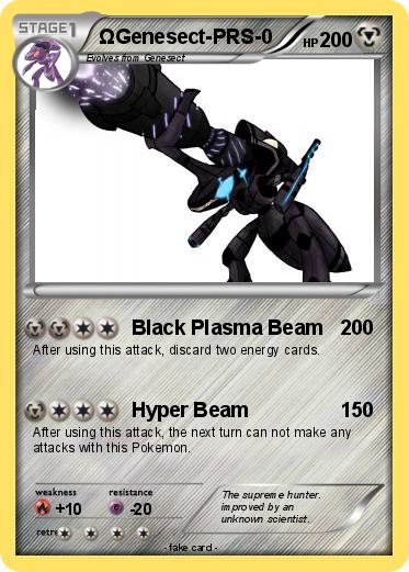 Pokémon Genesect PRS - Black Plasma Beam - My Pokemon Card
