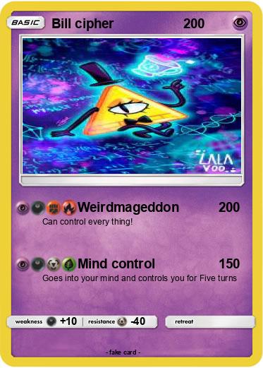 Pokémon Bill cipher 599 599 - Weirdmageddon - My Pokemon Card