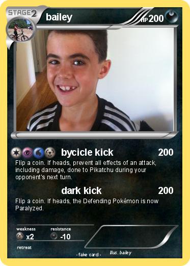 Pokémon bailey 130 130 - bycicle kick - My Pokemon Card