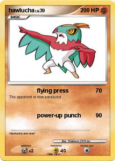 Pokémon hawlucha 32 32 - flying press - My Pokemon Card