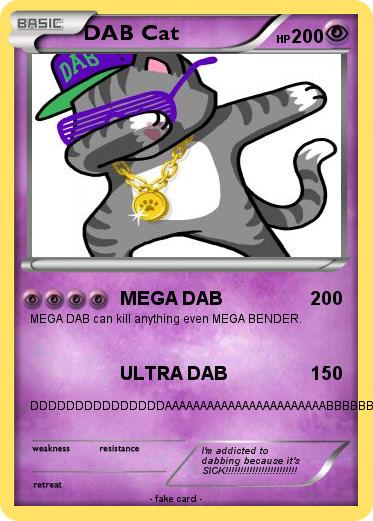 Pokémon DAB Cat 1 1 - MEGA DAB - My Pokemon Card