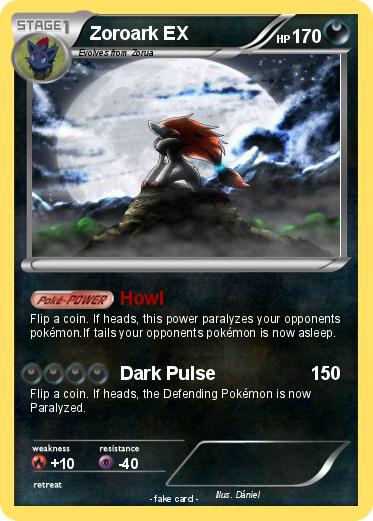 Pokémon Zoroark EX 74 74 - Howl - My Pokemon Card
