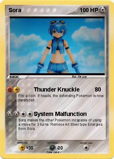 Pokémon Sora 880 880 - Thunder Knuckle - My Pokemon Card