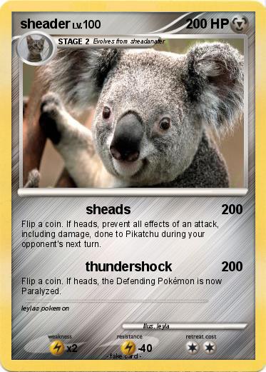Pokémon sheader - sheads - My Pokemon Card