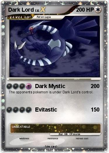 Pokémon Dark Lord 135 135 - Dark Mystic - My Pokemon Card