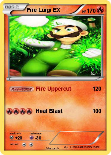 Pokémon Fire Luigi EX 3 3 - Fire Uppercut - My Pokemon Card
