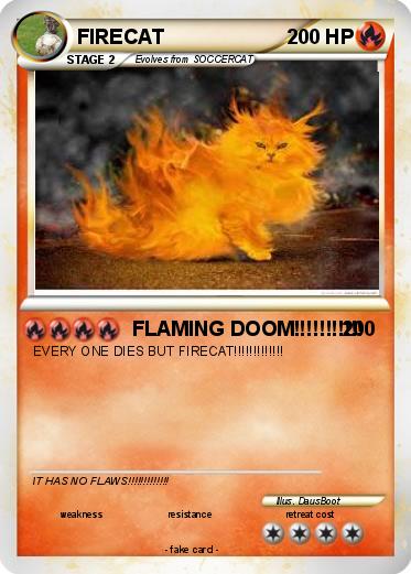 Pokémon FIRECAT 19 19 - FLAMING DOOM!!!!!!!!!!! - My Pokemon Card