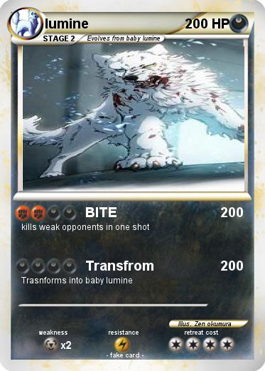 Pokémon lumine - BITE - My Pokemon Card