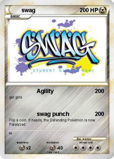 Pokémon swag 74 74 - Agility - My Pokemon Card