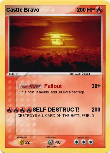Pokémon Castle Bravo 4 4 - Fallout - My Pokemon Card