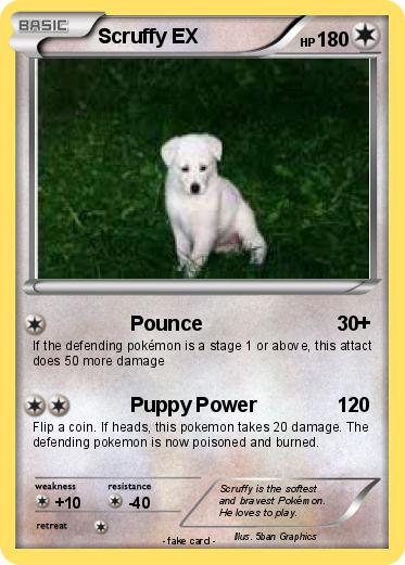 Pokémon Scruffy EX - Pounce - My Pokemon Card
