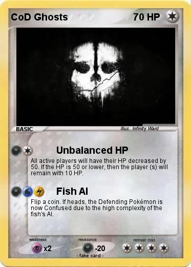 Pokémon CoD Ghosts 12 12 - Unbalanced HP - My Pokemon Card