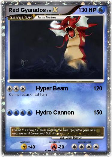Pokémon Red Gyarados 104 104 - Hyper Beam - My Pokemon Card