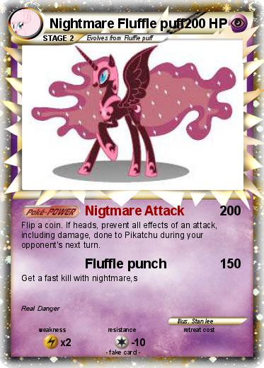 Pokémon Nightmare Fluffle puff - Nigtmare Attack - My Pokemon Card