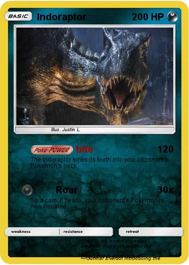 Pokémon Indoraptor 3 3 - bite - My Pokemon Card