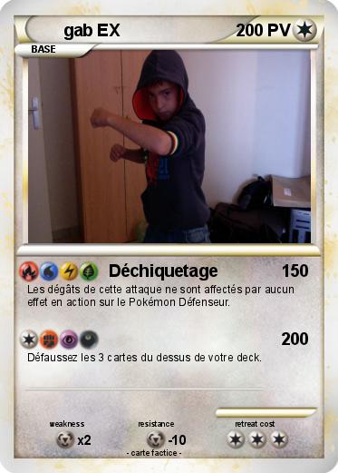 Pokémon gab EX - Déchiquetage - Ma carte Pokémon
