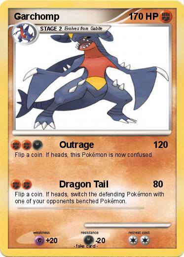 Pokémon Garchomp 708 708 - Outrage - My Pokemon Card