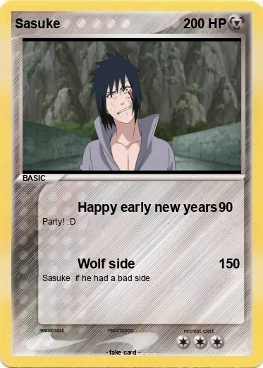 Pokémon Sasuke 5250 5250 - Happy early new years - My Pokemon Card