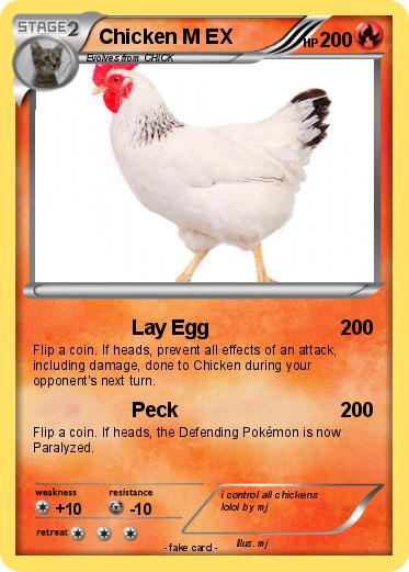 Pokémon Chicken M EX - Lay Egg - My Pokemon Card