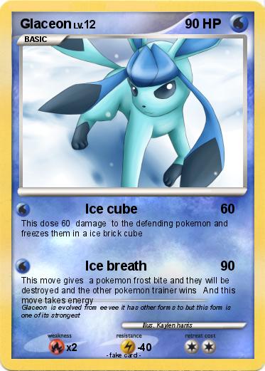 Pokémon Glaceon 478 478 - Ice cube - My Pokemon Card