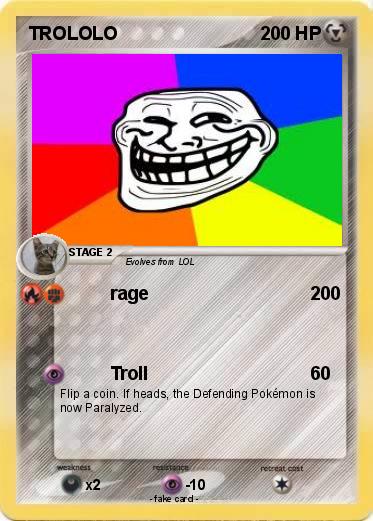 Pokémon TROLOLO 54 54 - rage - My Pokemon Card