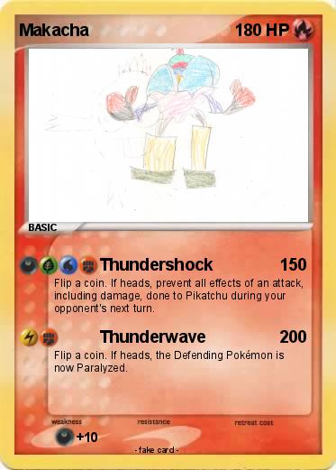 Pokémon Makacha - Thundershock - My Pokemon Card