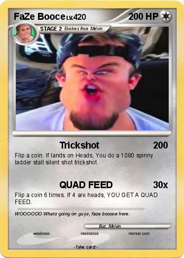 Pokémon FaZe Booce - Trickshot - My Pokemon Card