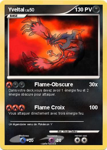 Pokémon Yveltal 740 740 - Flame-Obscure - Ma carte Pokémon