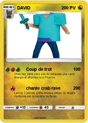 Pokémon DAVID 1992 1992 - Coup de trot - Ma carte Pokémon