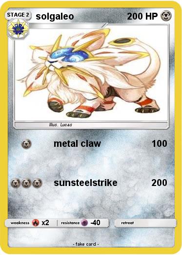 Pokémon solgaleo 733 733 - metal claw - My Pokemon Card