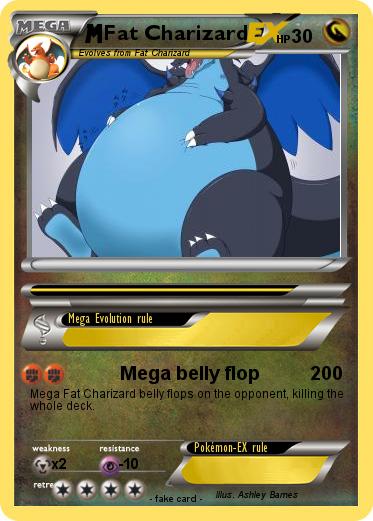 Pokémon Fat Charizard 19 19 - Mega belly flop - My Pokemon Card