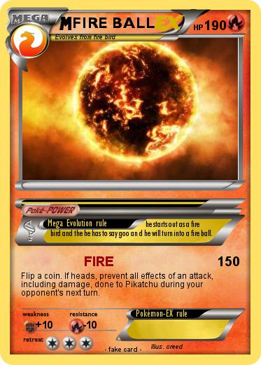Pokémon FIRE BALL 176 176 - FIRE - My Pokemon Card