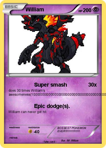 Pokémon William 610 610 - Super smash - My Pokemon Card