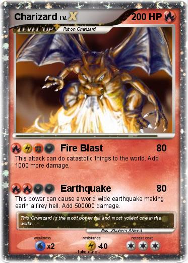 Pokémon Charizard 1020 1020 - Fire Blast - My Pokemon Card