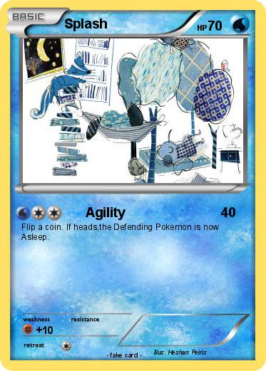 Pokémon Splash 137 137 - Agility - My Pokemon Card