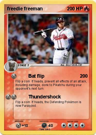 Pokémon freedie freeman - Bat flip - My Pokemon Card