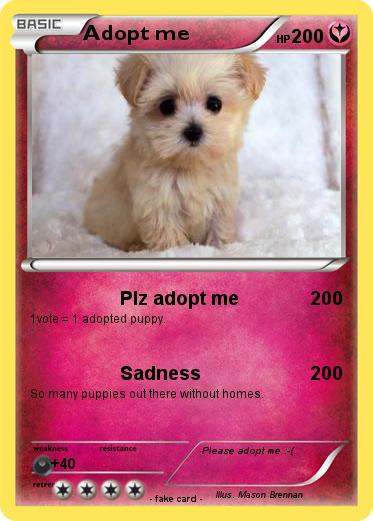 Pokémon Adopt me - Plz adopt me - My Pokemon Card