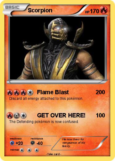 Pokémon Scorpion 854 854 - Flame Blast - My Pokemon Card