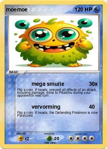 Pokémon moemoe 1 1 - mega smurie - My Pokemon Card