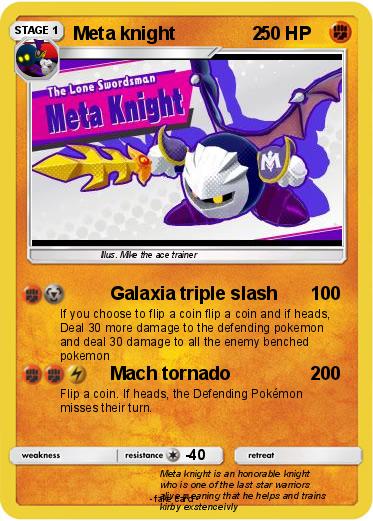 Pokémon Meta knight 2 11 11 - Galaxia triple slash - My Pokemon Card