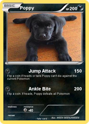 Pokémon Poppy 147 147 - Jump Attack - My Pokemon Card