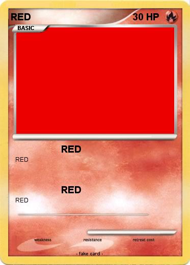 Pokémon RED 5159 5159 - RED - My Pokemon Card