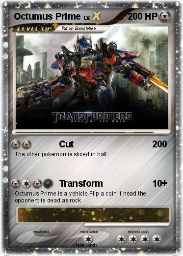 Pokémon Octumus Prime - Cut - My Pokemon Card