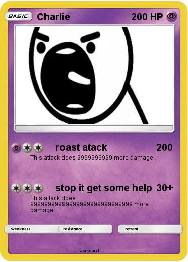 Pokémon Charlie 1506 1506 - roast atack - My Pokemon Card