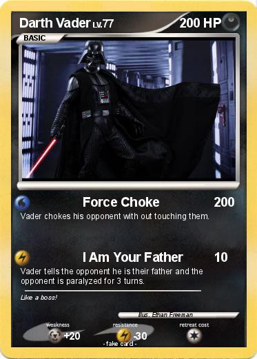 Pokémon Darth Vader 1635 1635 - Force Choke - My Pokemon Card