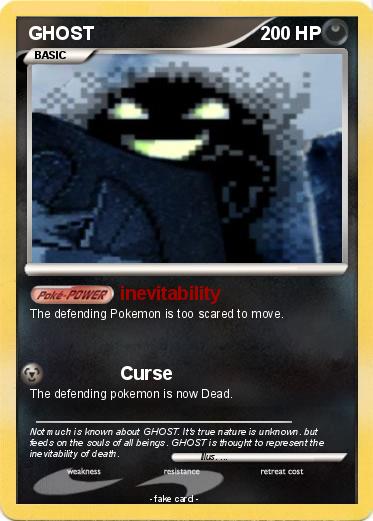 Pokémon GHOST 759 759 - inevitability - My Pokemon Card