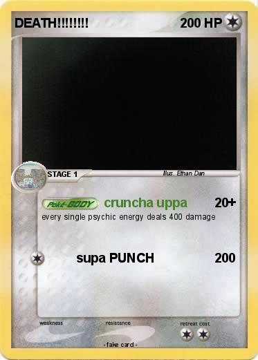 Pokémon DEATH 5556 5556 - cruncha uppa - My Pokemon Card
