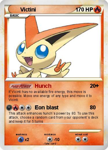 Pokémon Victini 3288 3288 - Hunch - My Pokemon Card